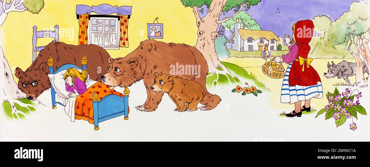 Goldilocks and the three bears hi-res stock photography and images - Alamy