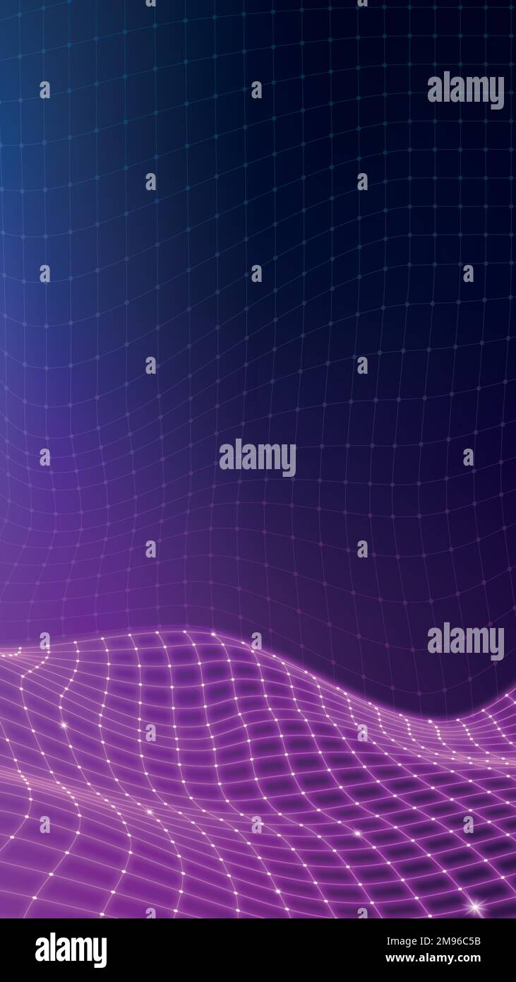 Purple 3D abstract wave pattern background vector Stock Vector Image ...