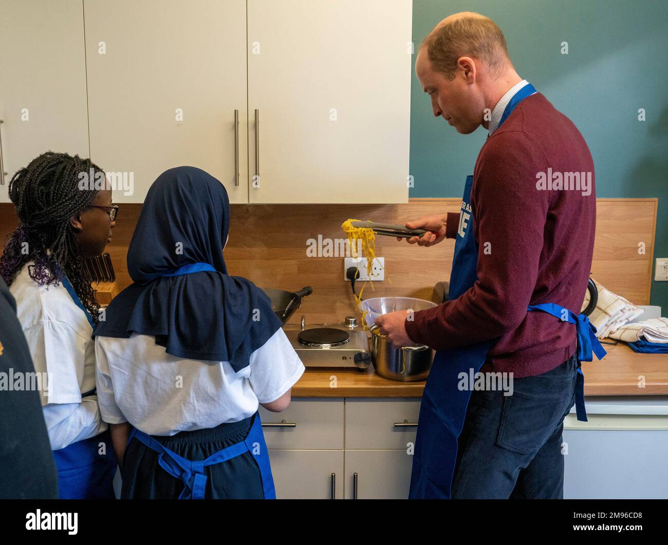 The Prince of Wales takes part in a cooking lesson with Daisha Nagawagi ...