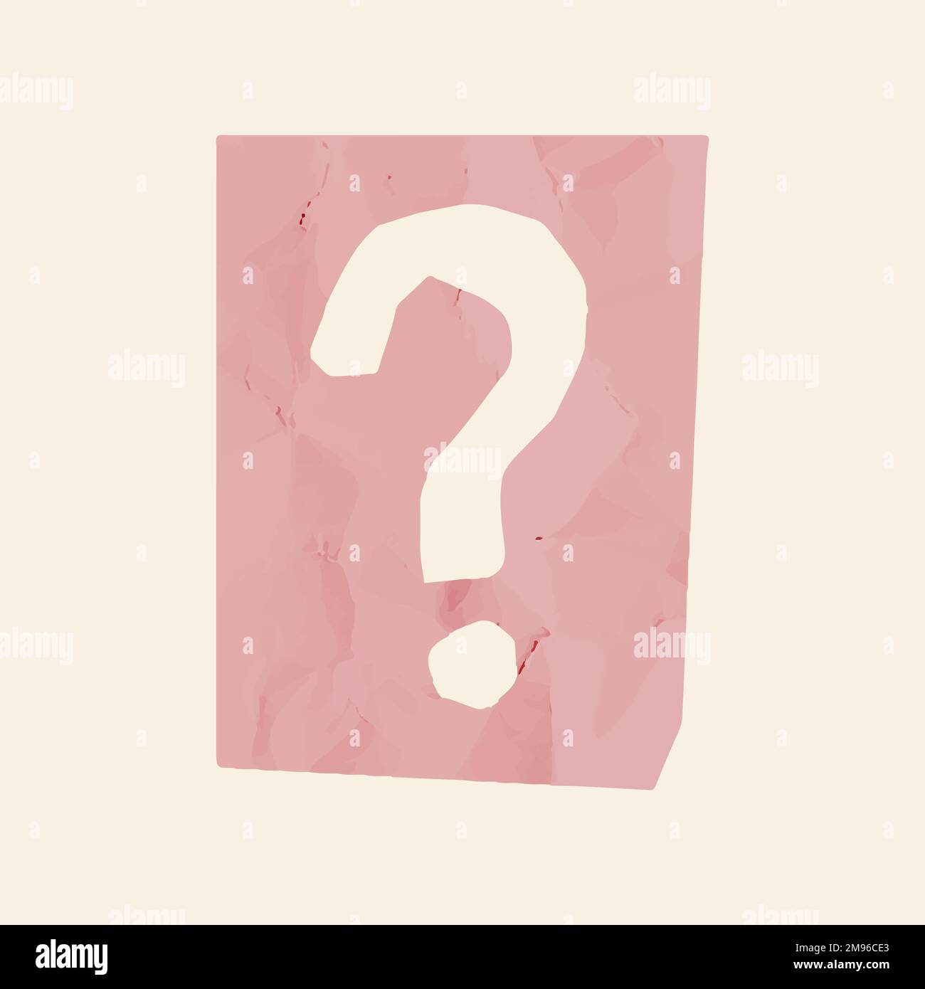 Question mark paper cut symbol vector Stock Vector Image & Art - Alamy