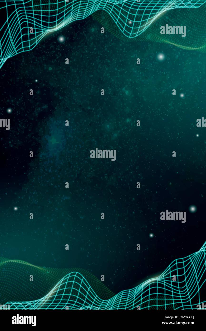 Green 3D abstract wave pattern background vector Stock Vector Image ...