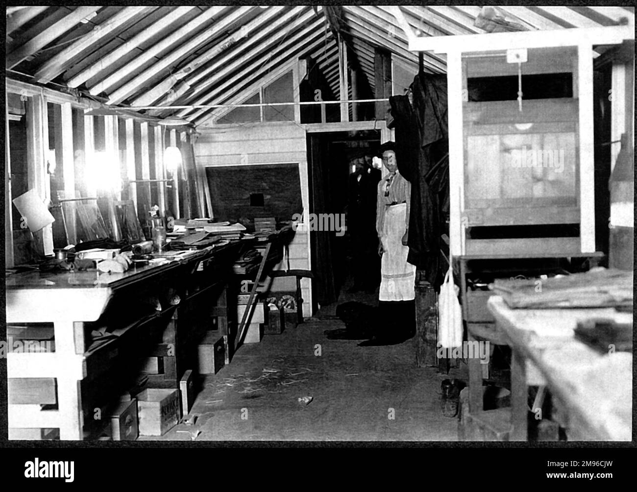 View inside the photographic studio (Woodford, Essex) of Reginald Malby ...