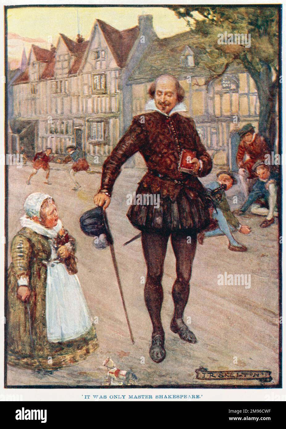 'It was only Master Shakespeare.' William Shakespeare strolls among ...