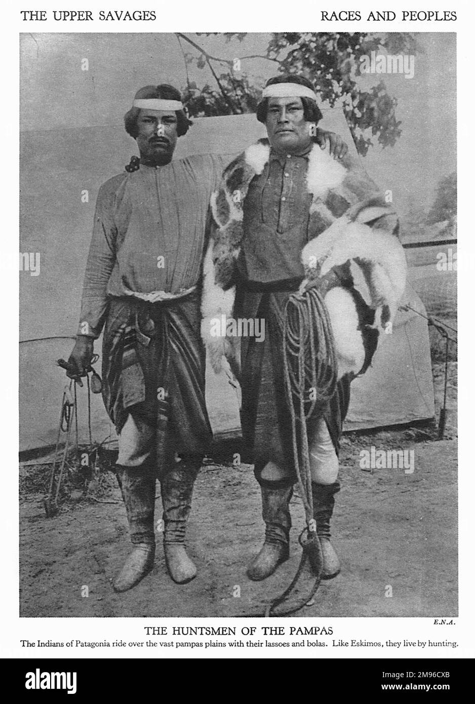 The Indians of Patagonia, in the southernmost part of South America ...