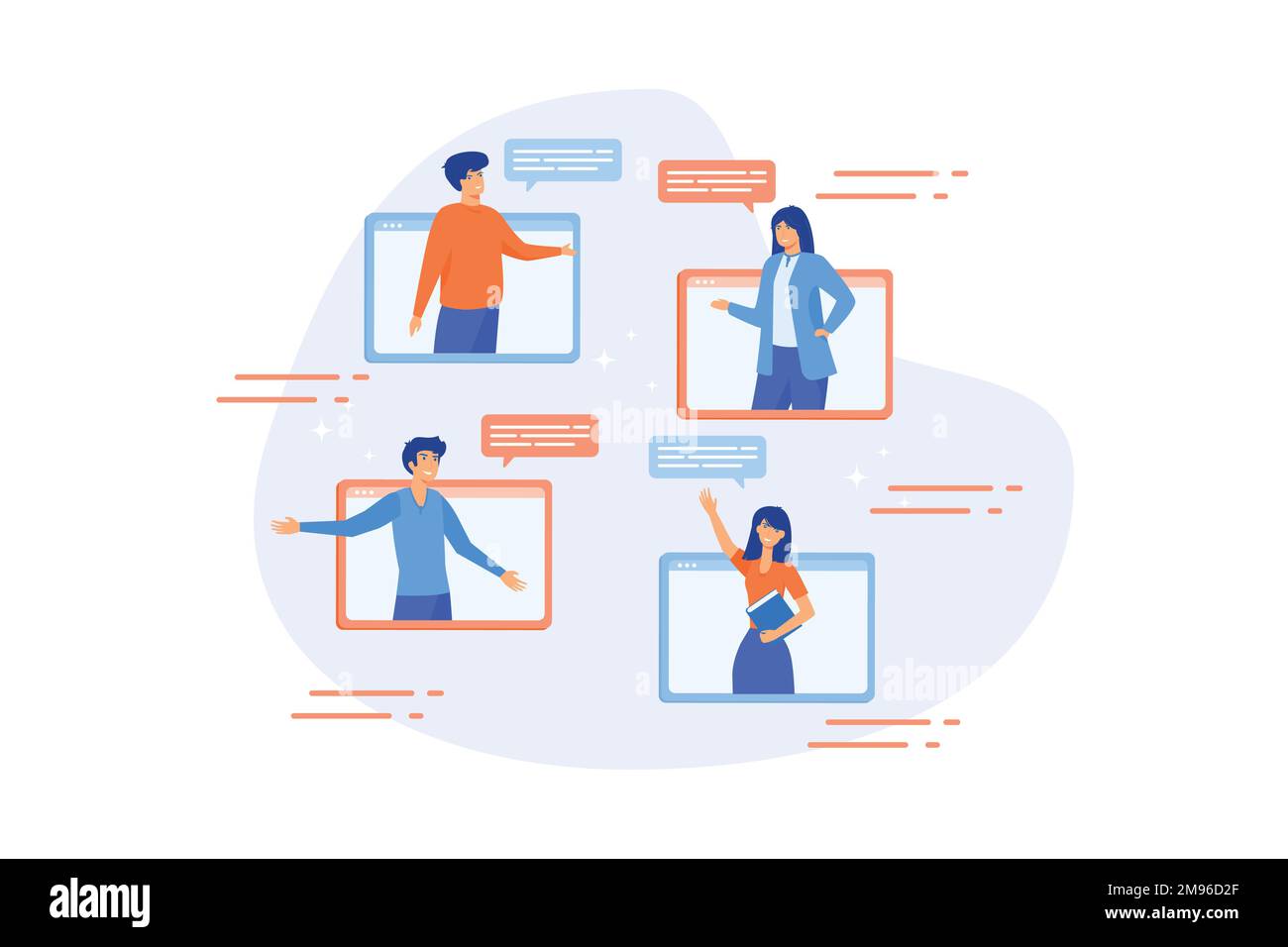 Collaboration and engagement Stock Vector Images - Alamy