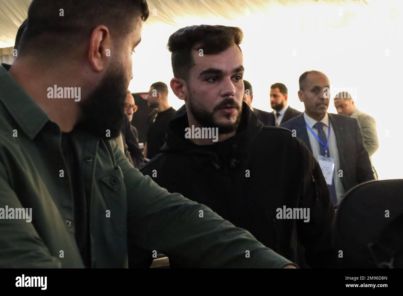 The son of the Libyan president, Bashir attends the opening of the ...