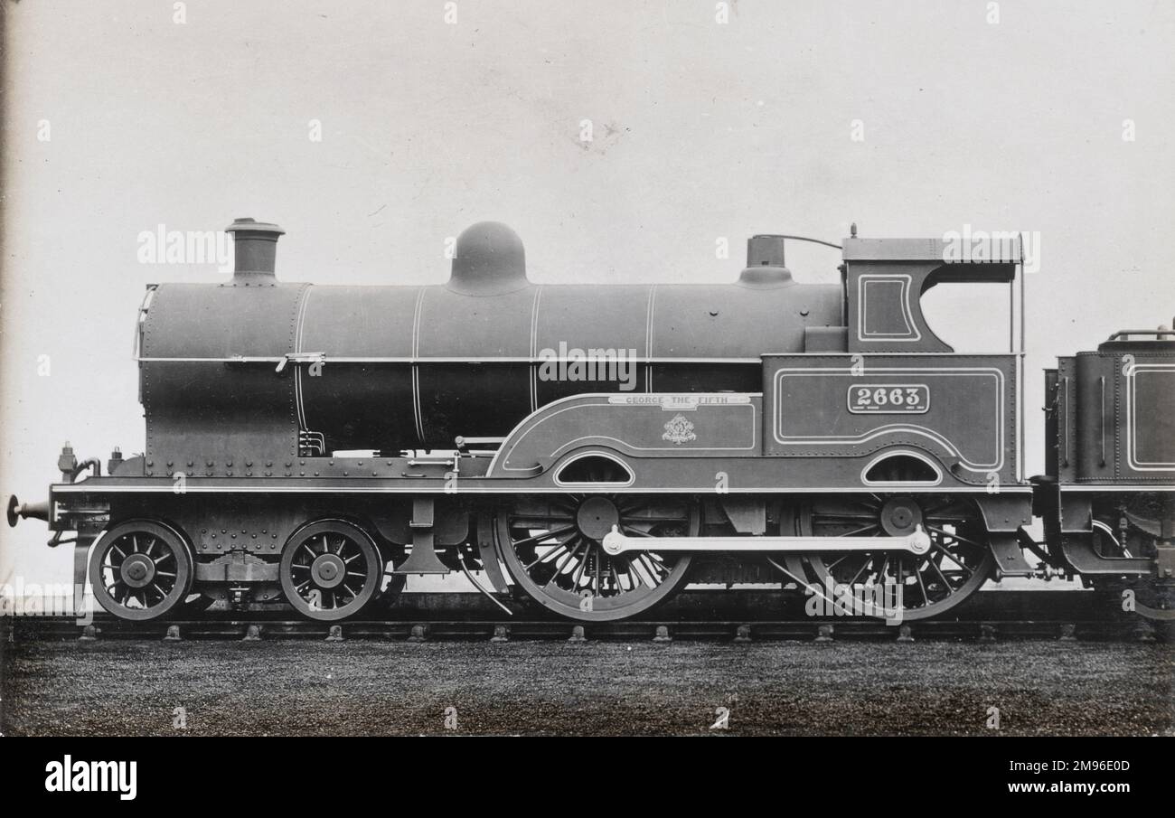 Locomotive no 2663 'George the Fifth' built in 1910 for the L&NWR Stock ...