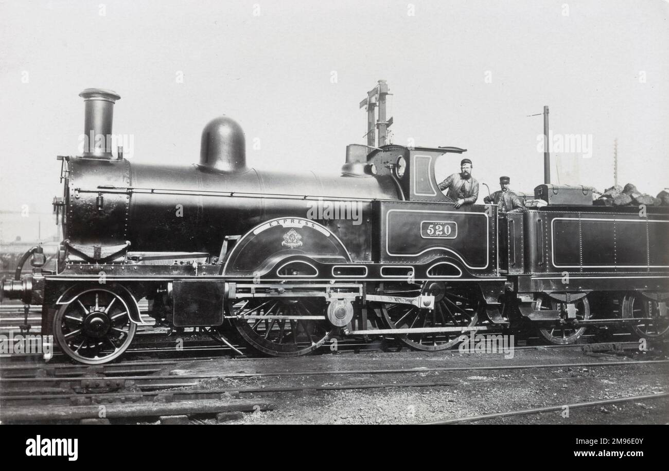 Locomotive no 520 'Express' built in 1883 for the L&NWR Stock Photo - Alamy