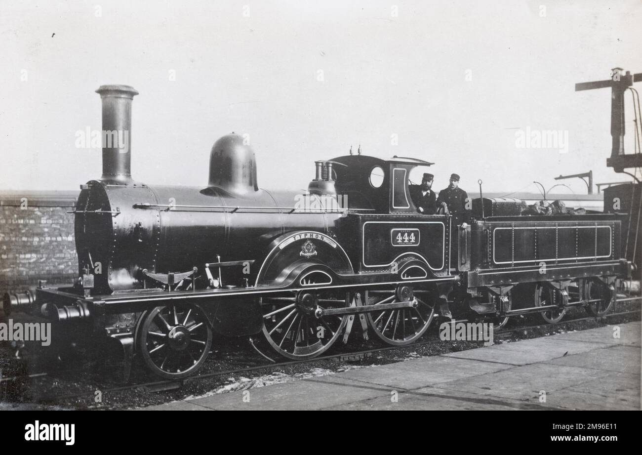 Locomotive no 444 ' built in 1873 for the L&NWR Stock Photo - Alamy