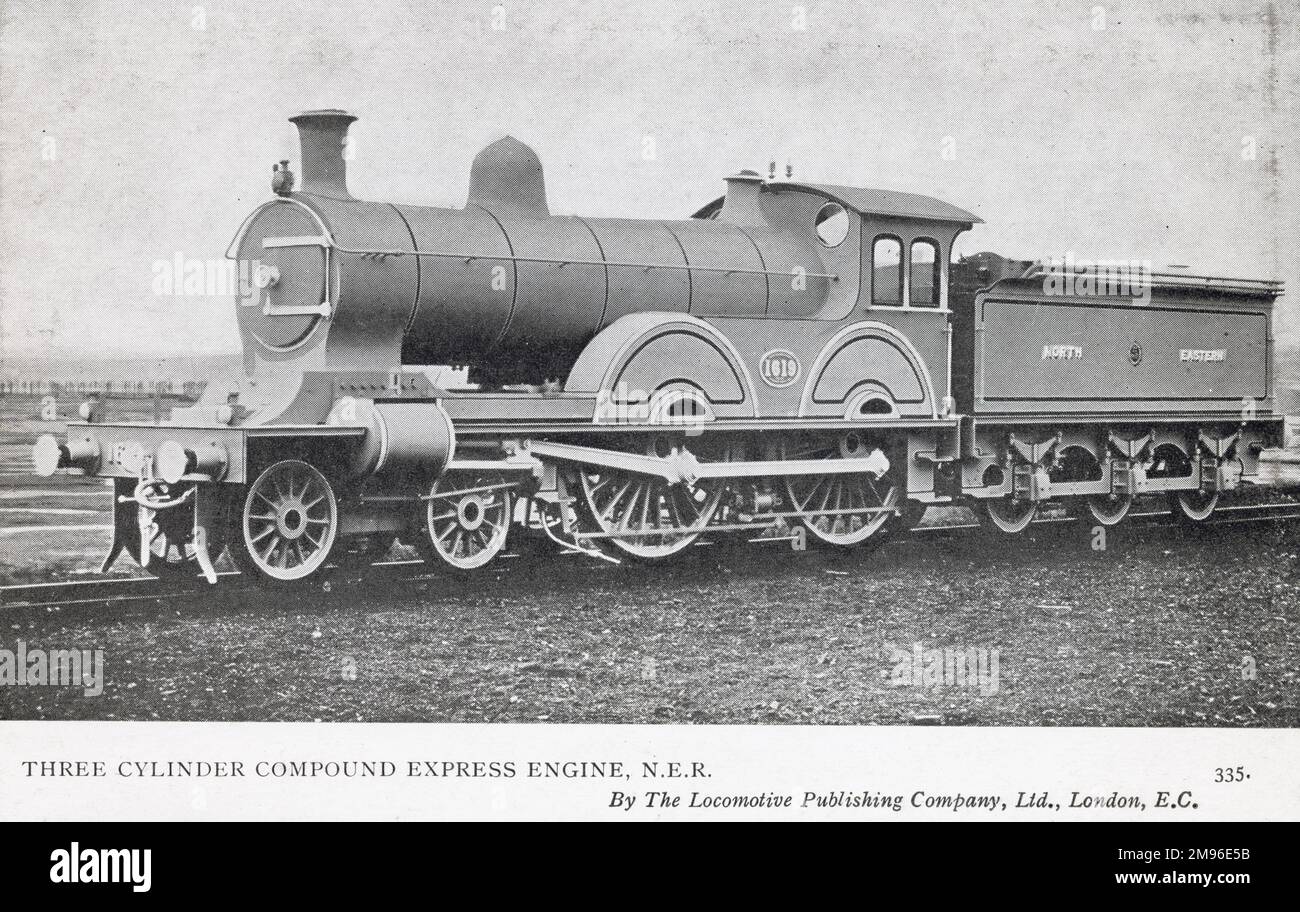 Locomotive no 1619 3 cylinder compound express engine Stock Photo - Alamy