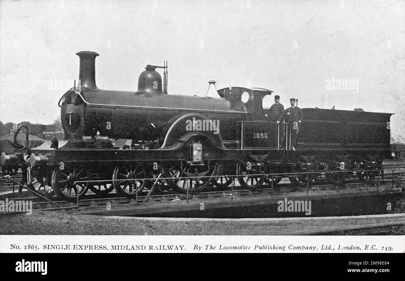 Locomotive no 1865 4-2-2 express engine Stock Photo - Alamy