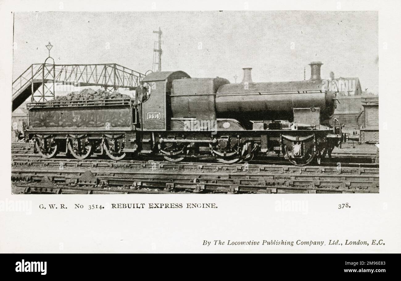 Locomotive no 3514 rebuilt express engine Stock Photo - Alamy