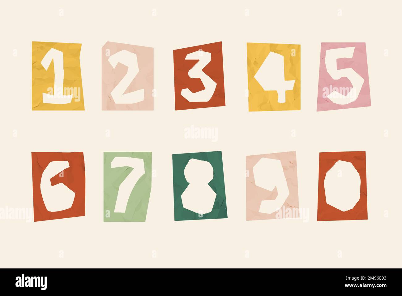 Number vector doodle typography font set Stock Vector Image & Art - Alamy