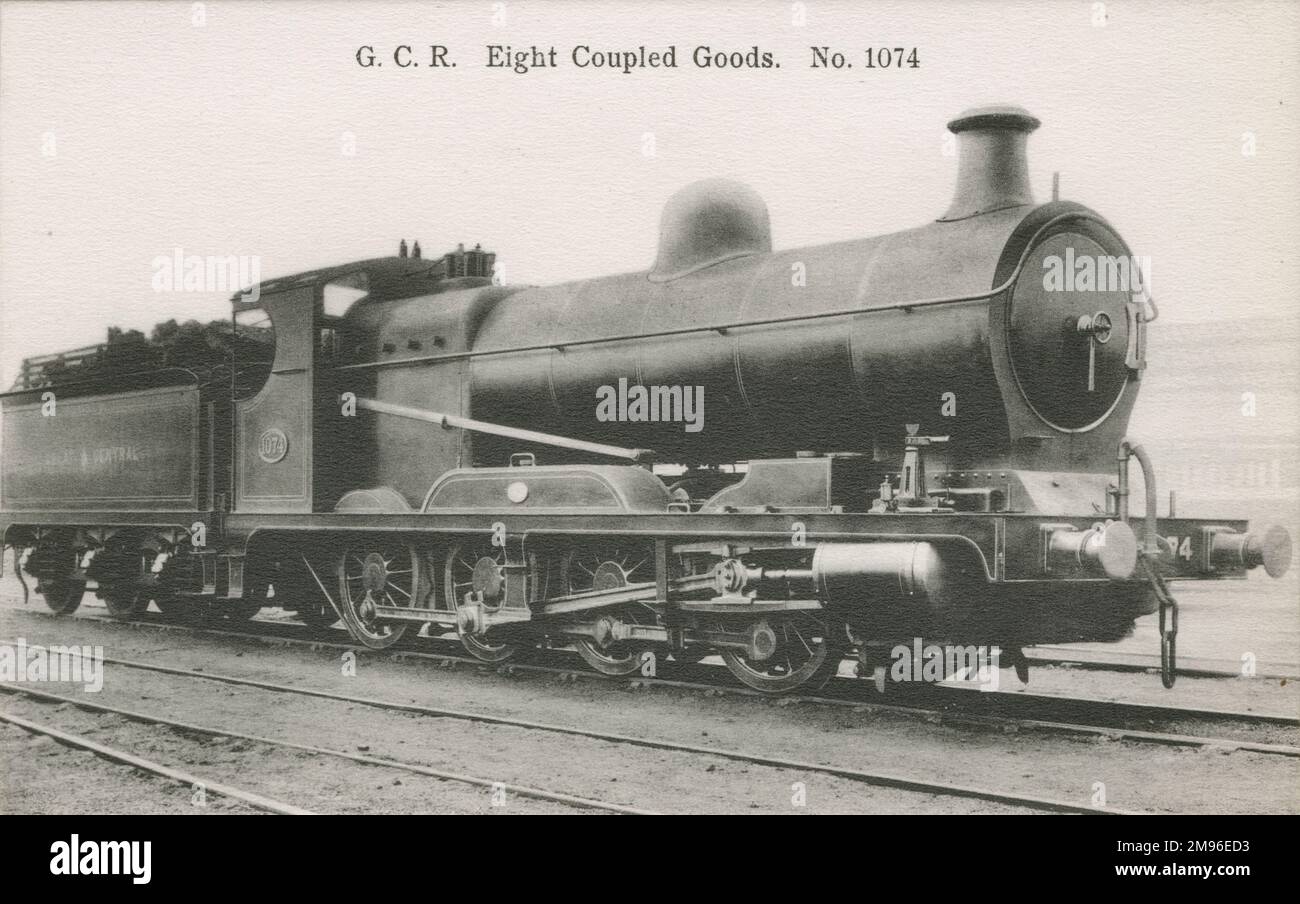Locomotive no 1074 eight coupled goods engine Stock Photo - Alamy