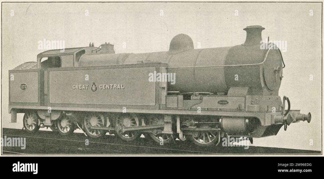 Locomotive no 1173 0-8-4 three cylinder simple shunting engine Stock ...