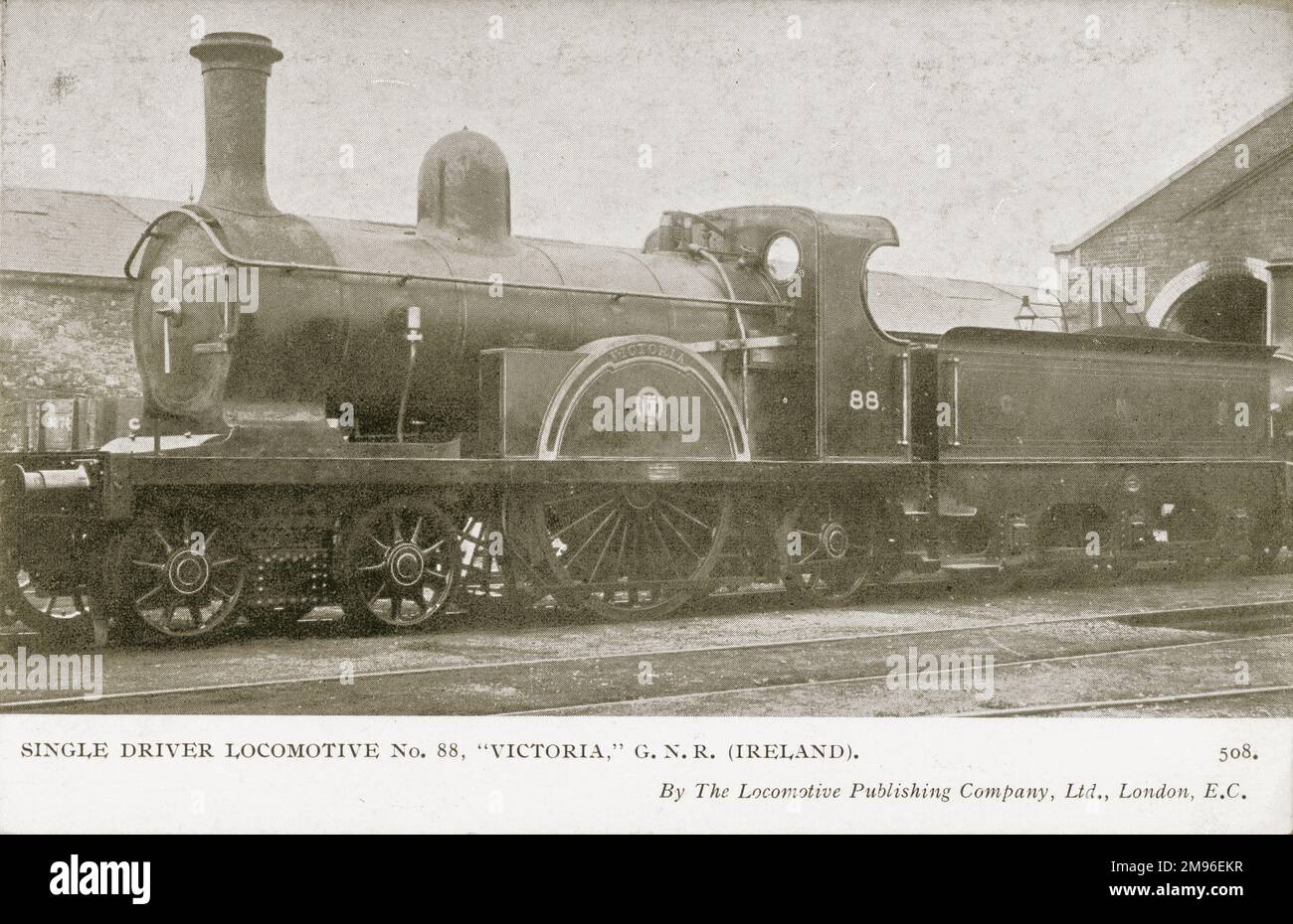 Locomotive no 88 'Victoria' single driver locomotive Stock Photo - Alamy