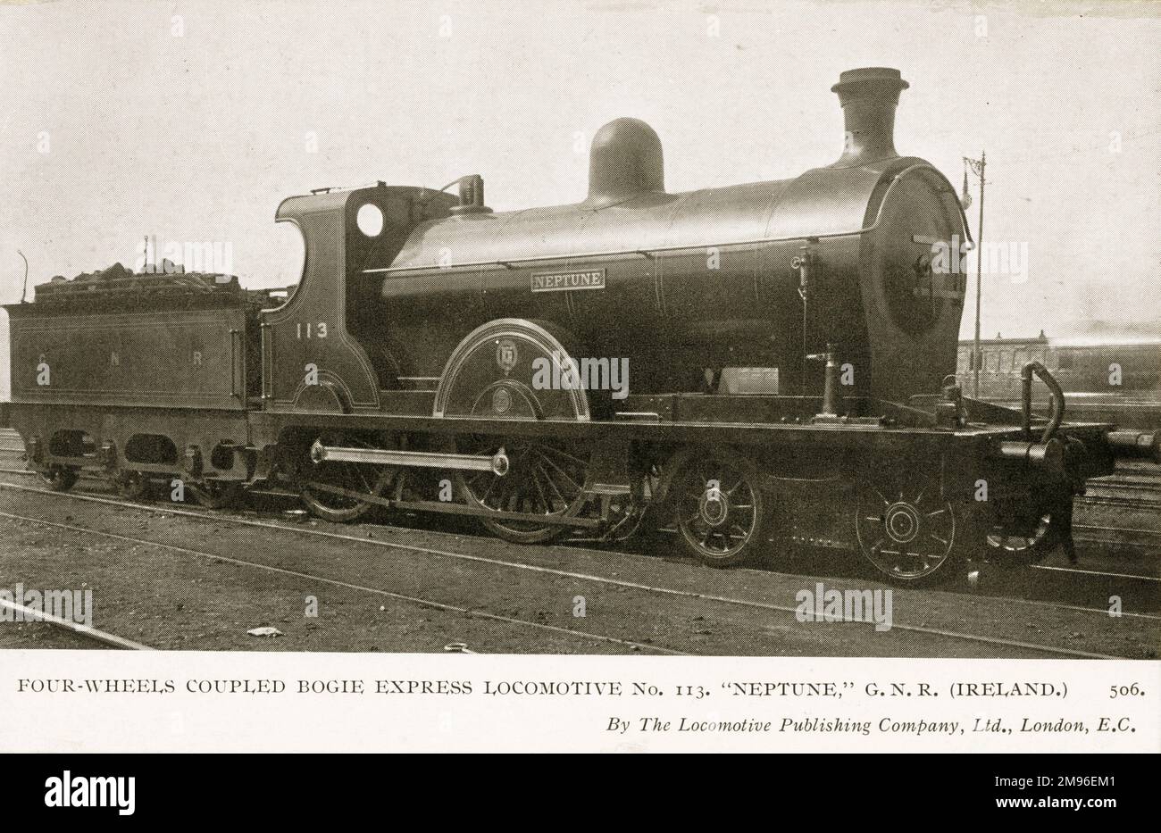 Locomotive no 113 'Neptune' four wheels coupled bogie express ...