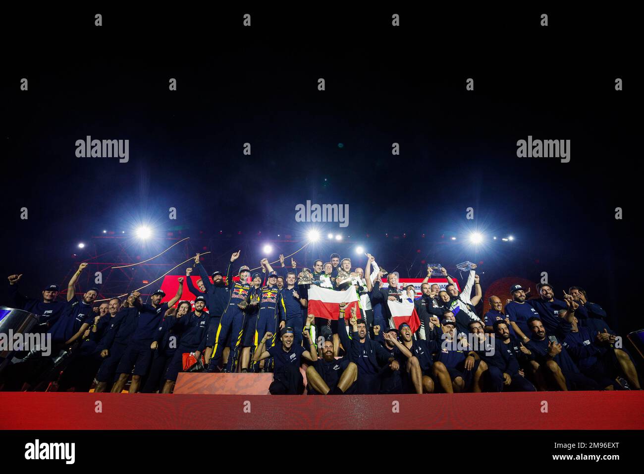 SSV Podium during the Podium Finish of the Dakar 2023 in Damman, on ...