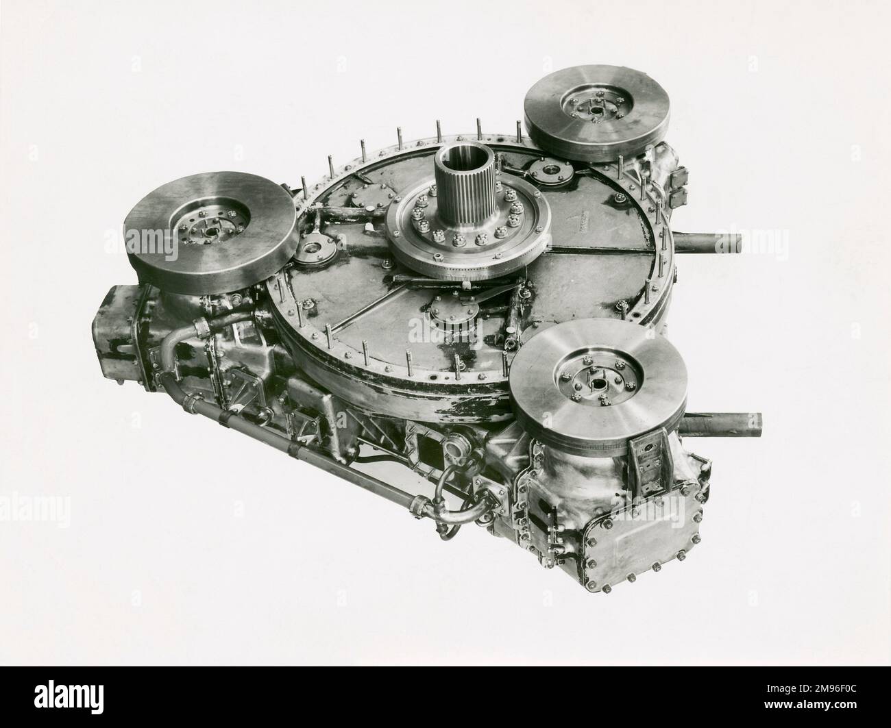 Deltic E130 3T engine, three cylinder single bank test unit Stock Photo ...