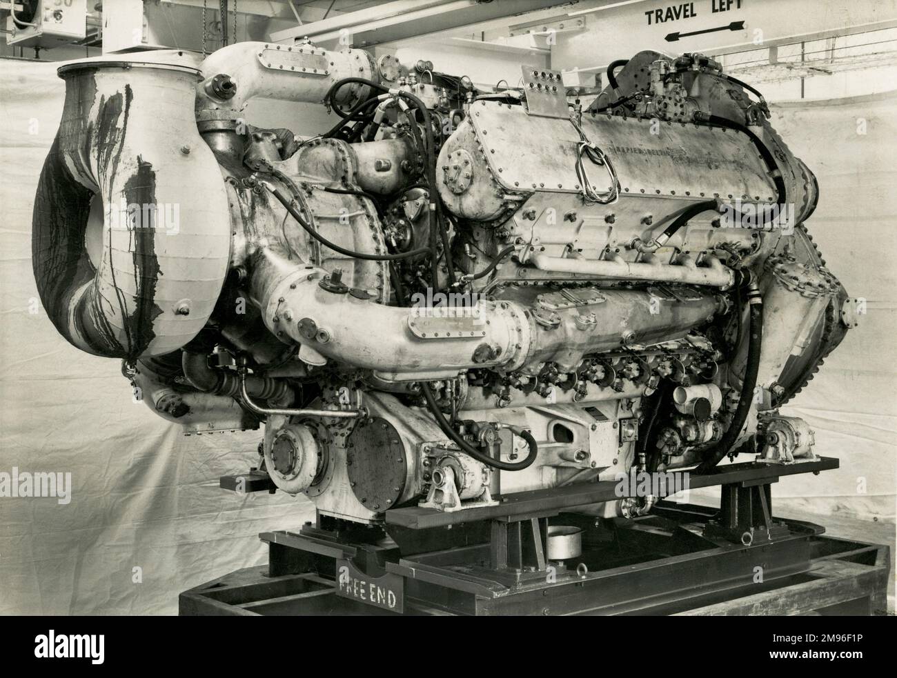 Napier Deltic Marine MTB engine, geared turbo blown Stock Photo - Alamy
