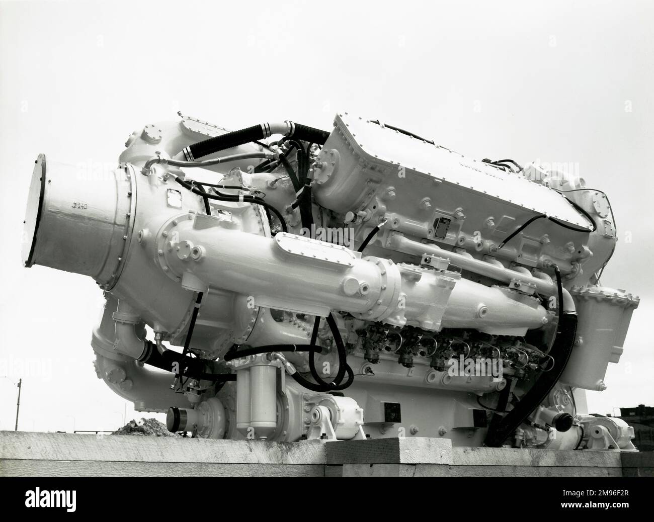 Napier Deltic engine T18-37C as fitted in the Super Pumper Stock Photo ...