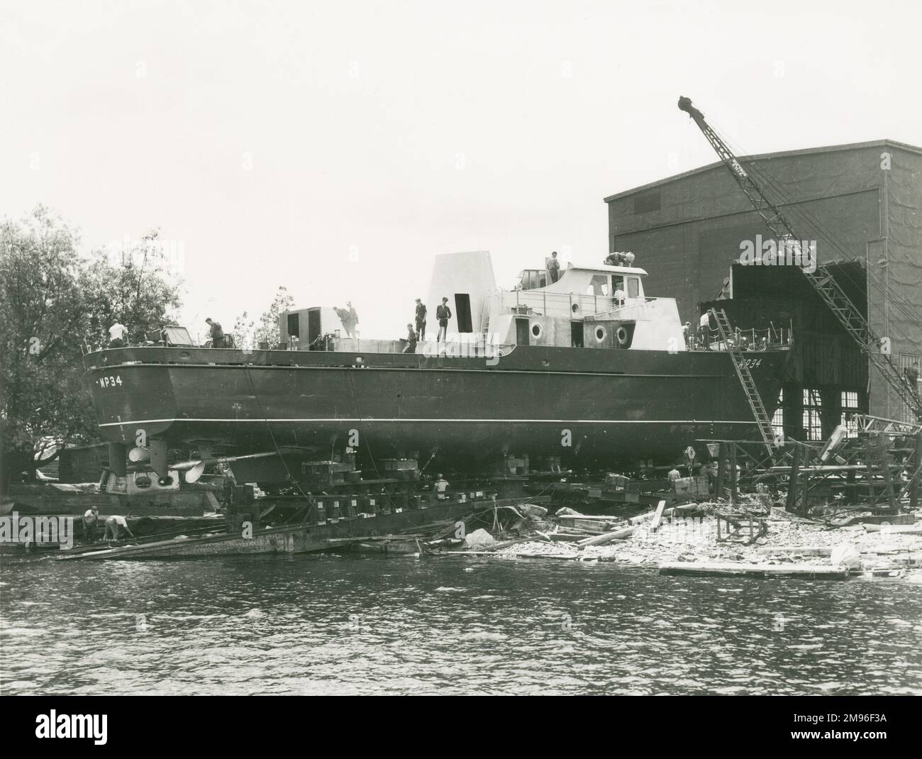 Fort Steele fast cruiser MP34 in dry dock Stock Photo - Alamy