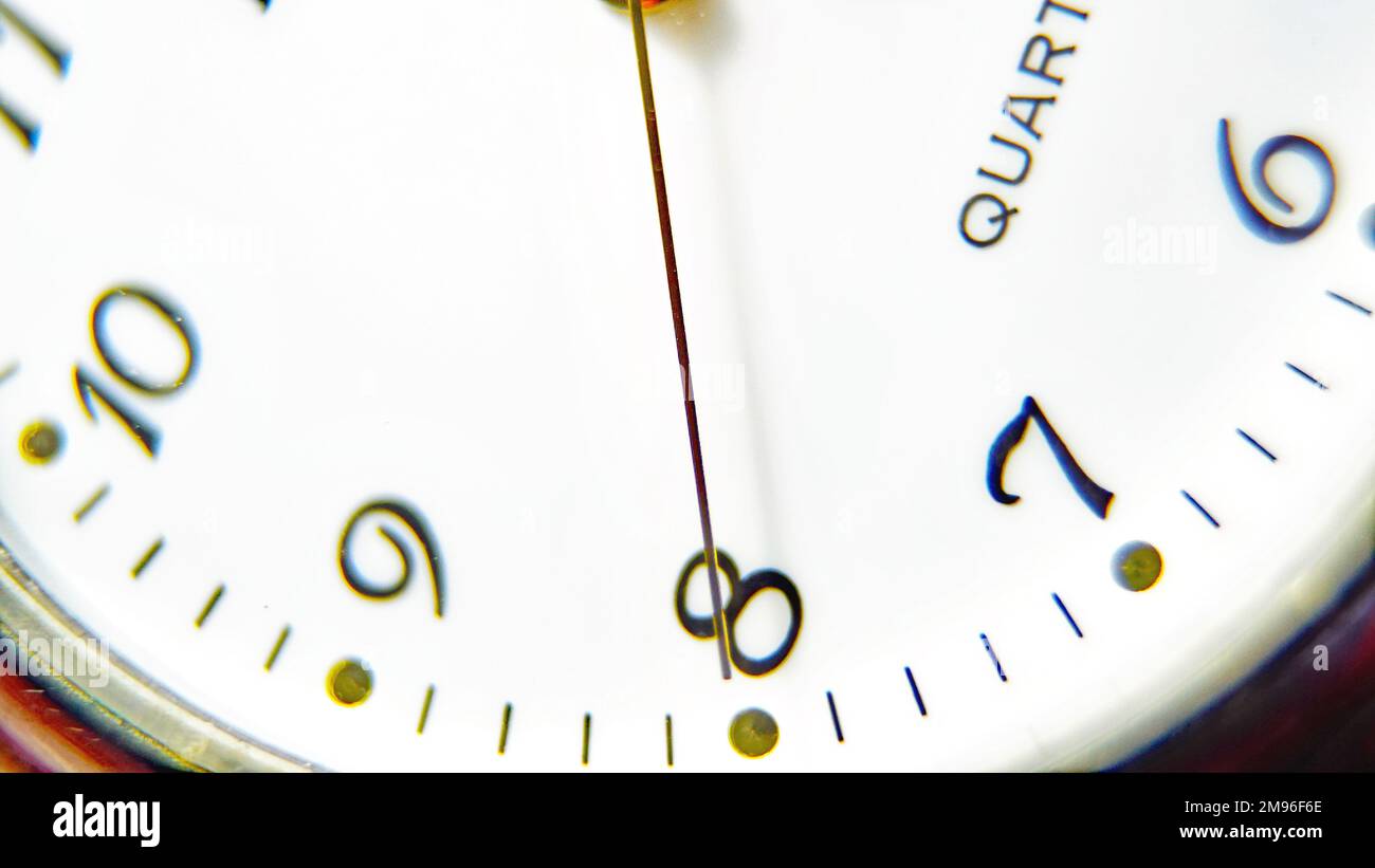Macro of a clock for backgrounds Stock Photo - Alamy