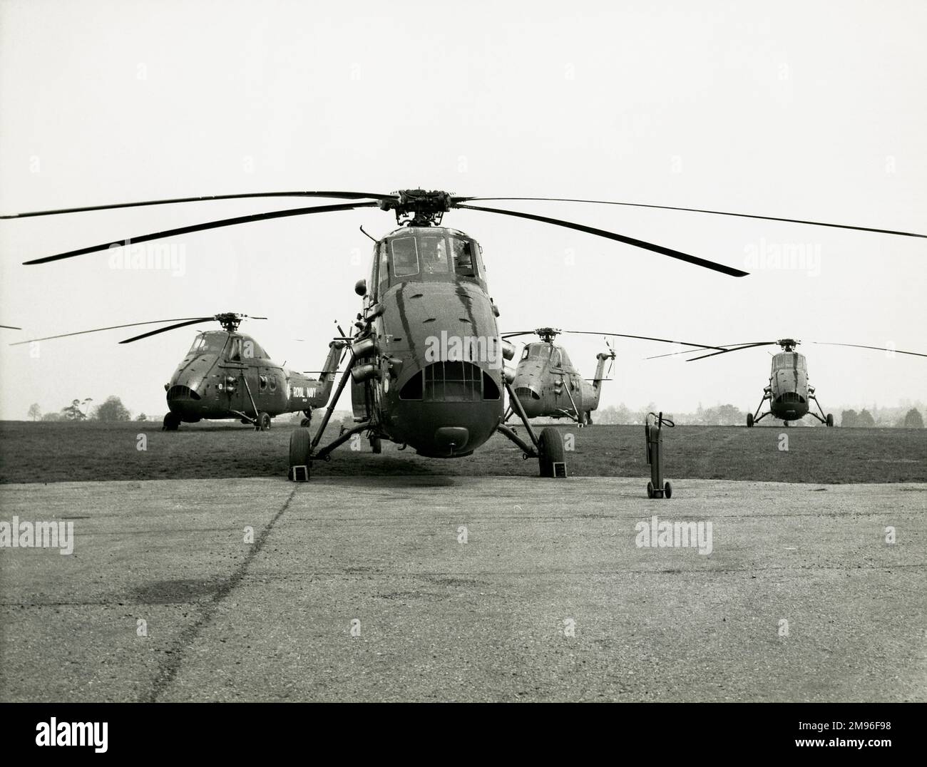 Four pre-production S58 Wessex HAS1 helicopters Stock Photo - Alamy