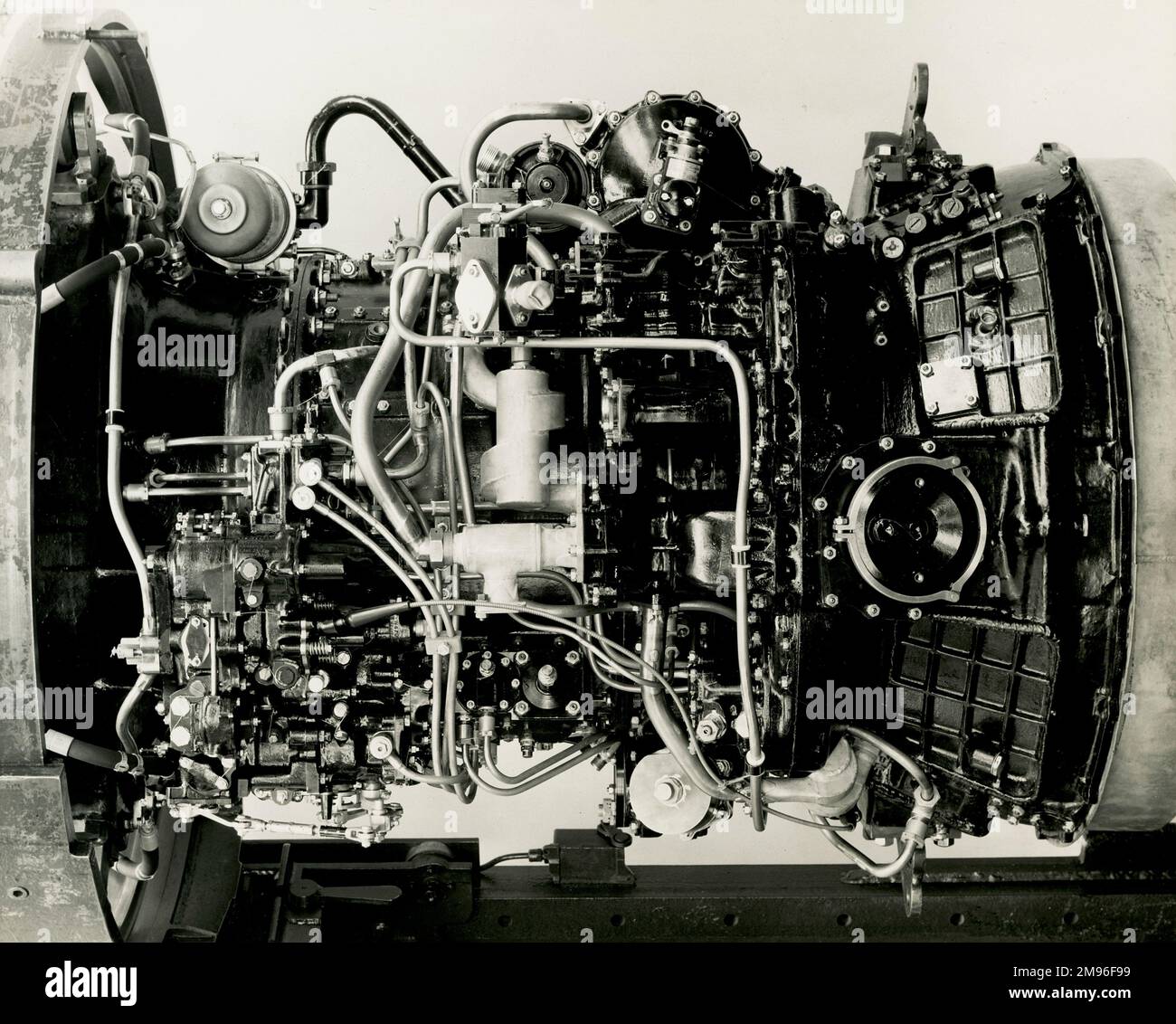 Westminster Eland engine, EL 131 starboard engine inverted plan view ...