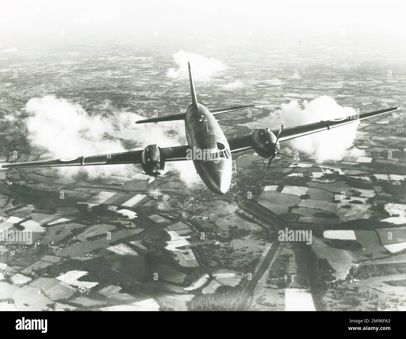 Varsity in flight, an assymetric engine flying test bed aircraft ...