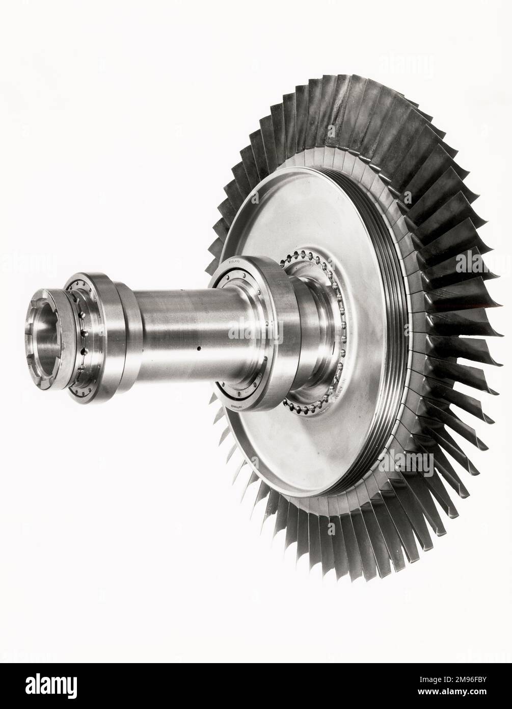 Napier Gazelle 1,260/2,000 shp free turbine engine, power turbine rotor ...