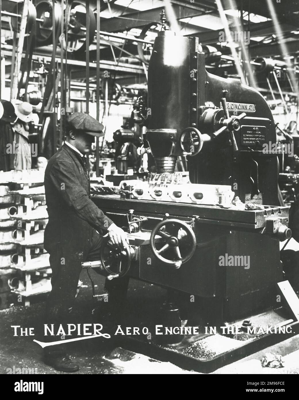 The Napier aero engine in the making Stock Photo - Alamy
