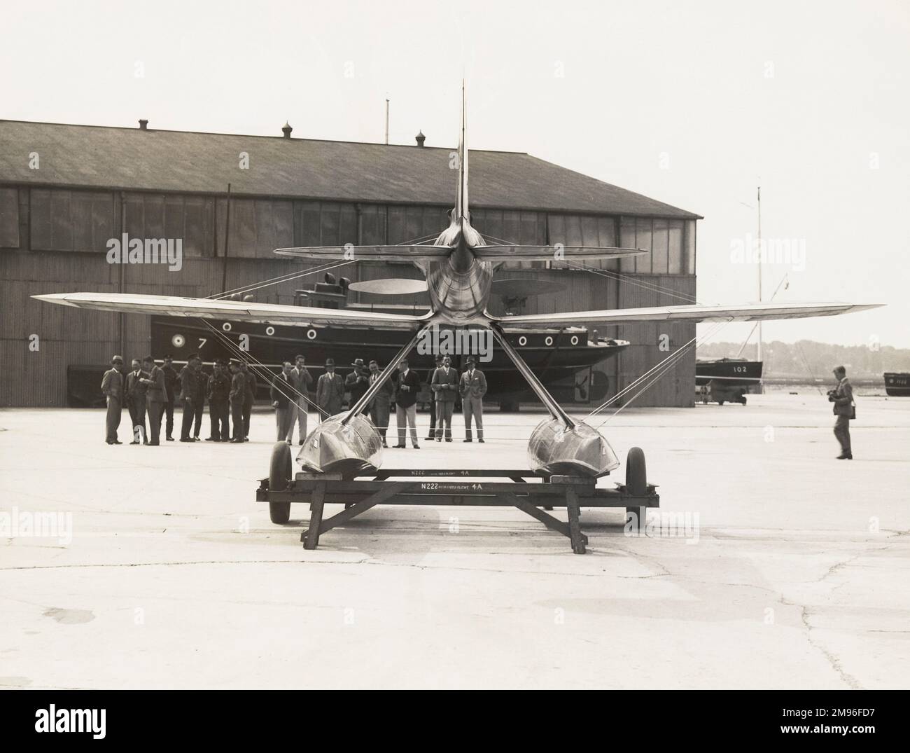 Gloster VI seaplane with Napier Lion VIID engine, winner of the 1929 ...