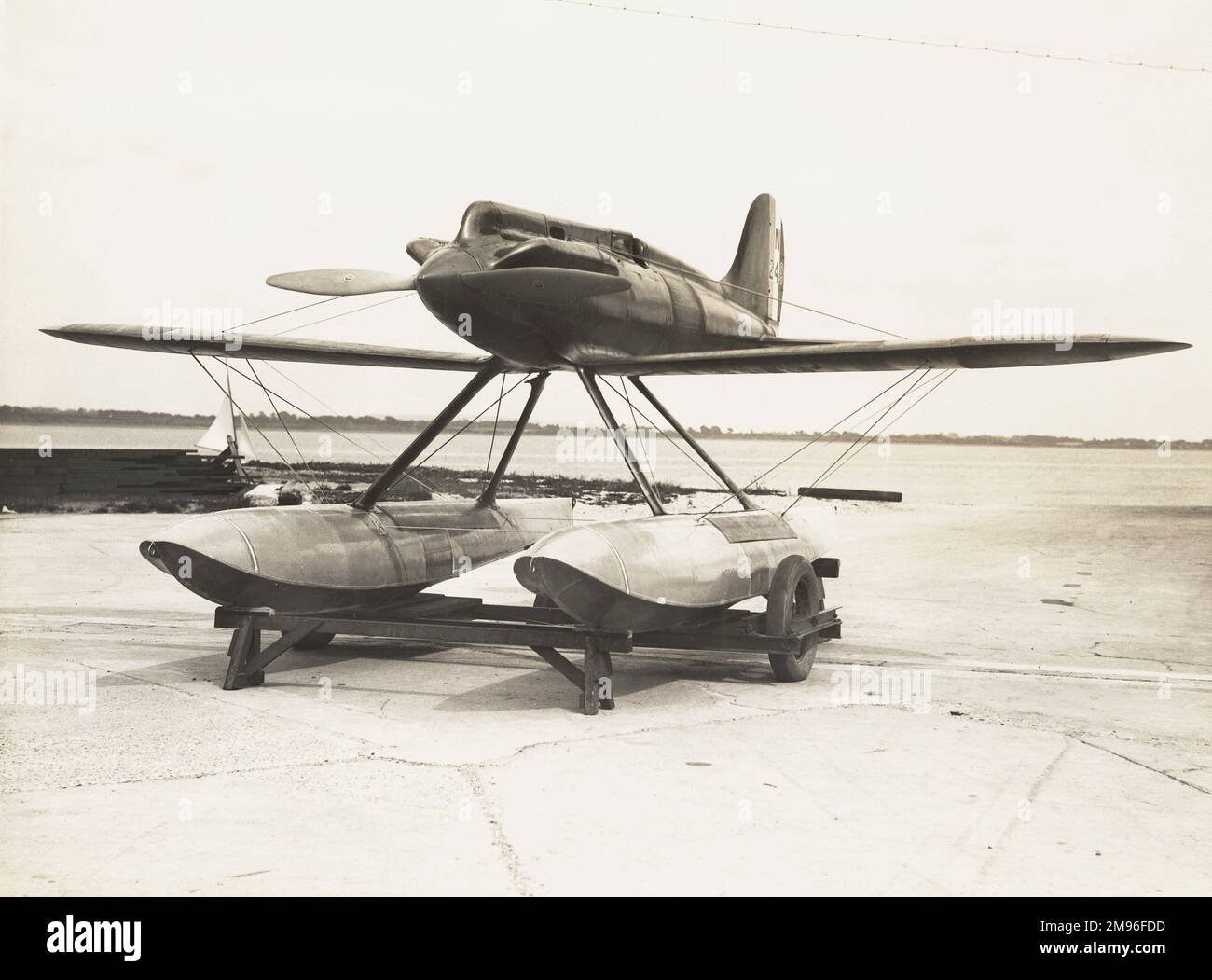 Gloster VI seaplane with Napier Lion VIID engine, winner of the 1929 Schneider Trophy Stock ...