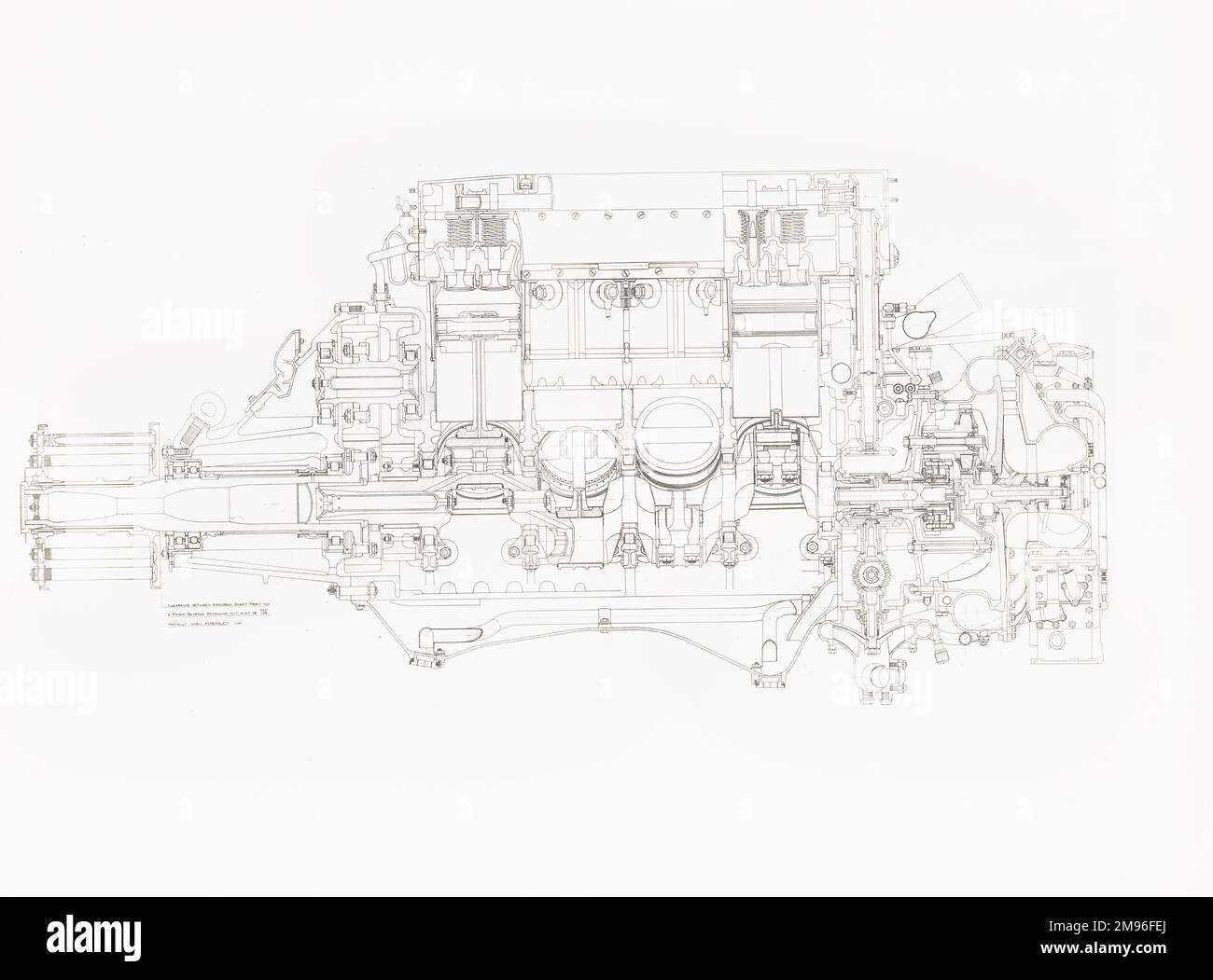 Lion VIID E91, engineering drawing Stock Photo - Alamy