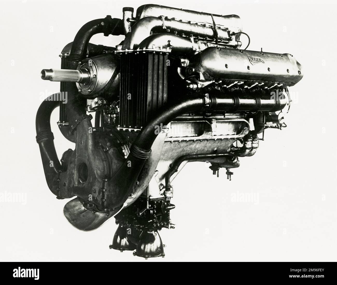 Napier Lion Series V E79, turbo-blown unit Stock Photo - Alamy