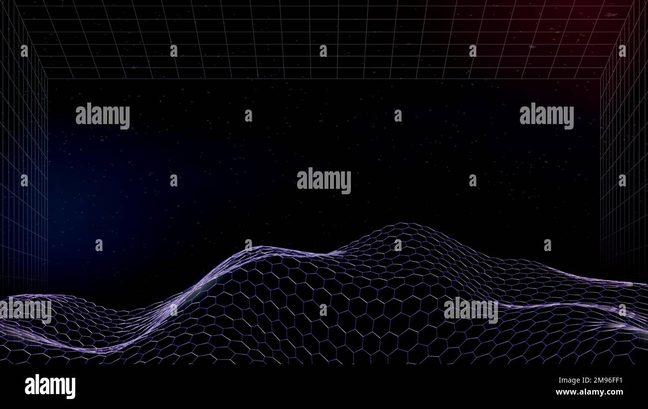 Purple 3D abstract wave pattern background vector Stock Vector Image ...