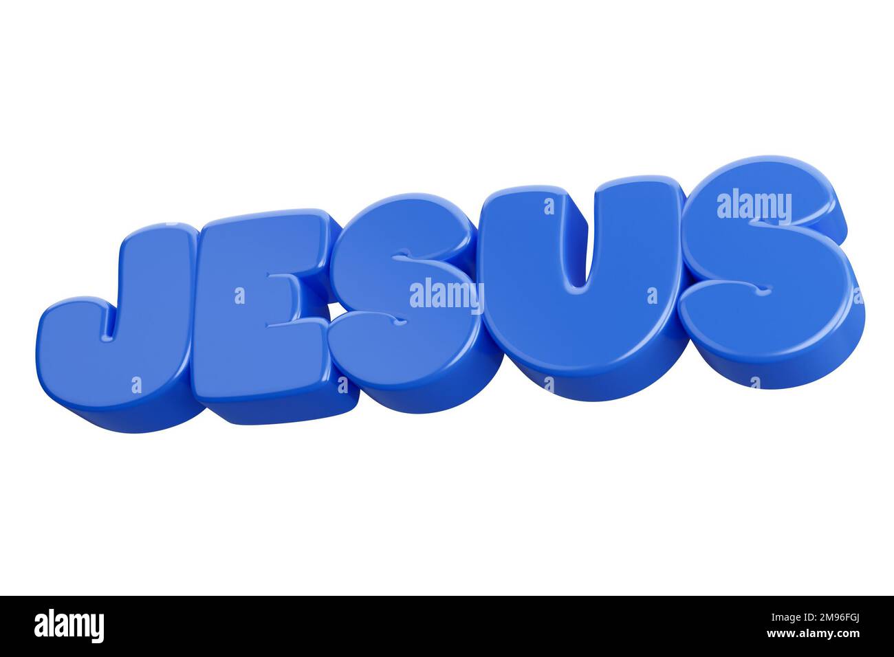 Jesus 3d word text Stock Photo - Alamy
