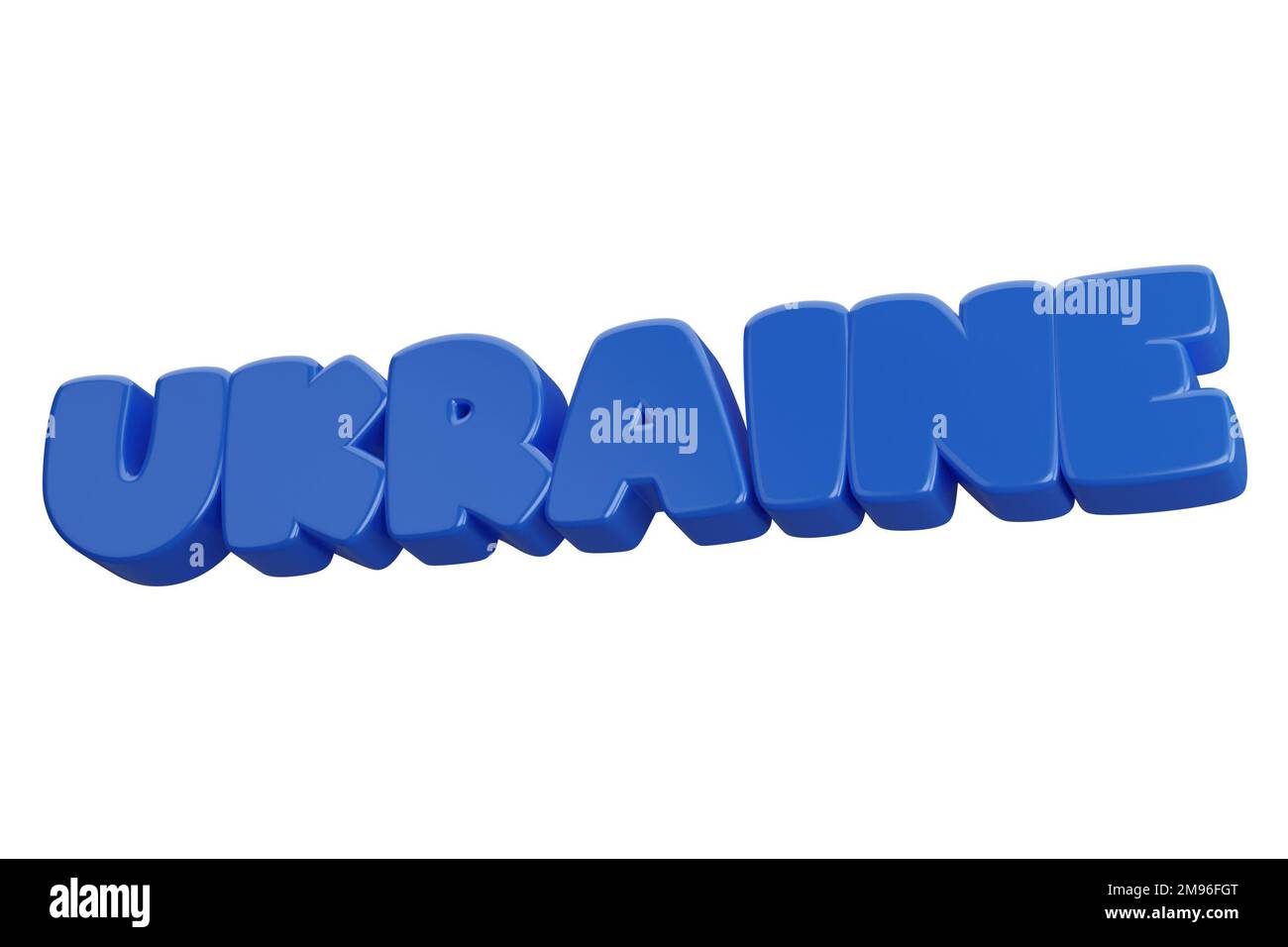 Ukraine 3d word text Stock Photo - Alamy
