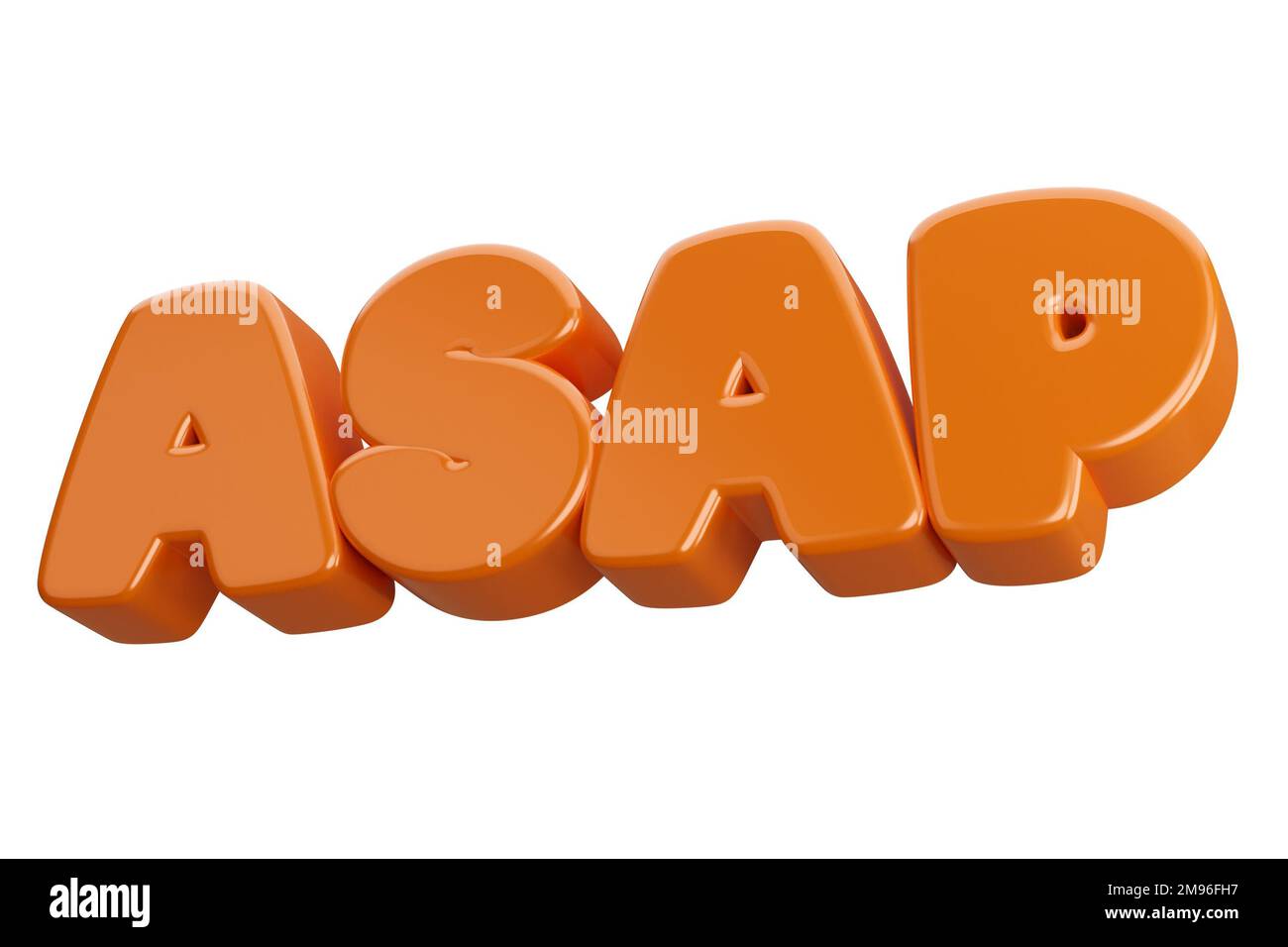 asap 3d word text Stock Photo - Alamy