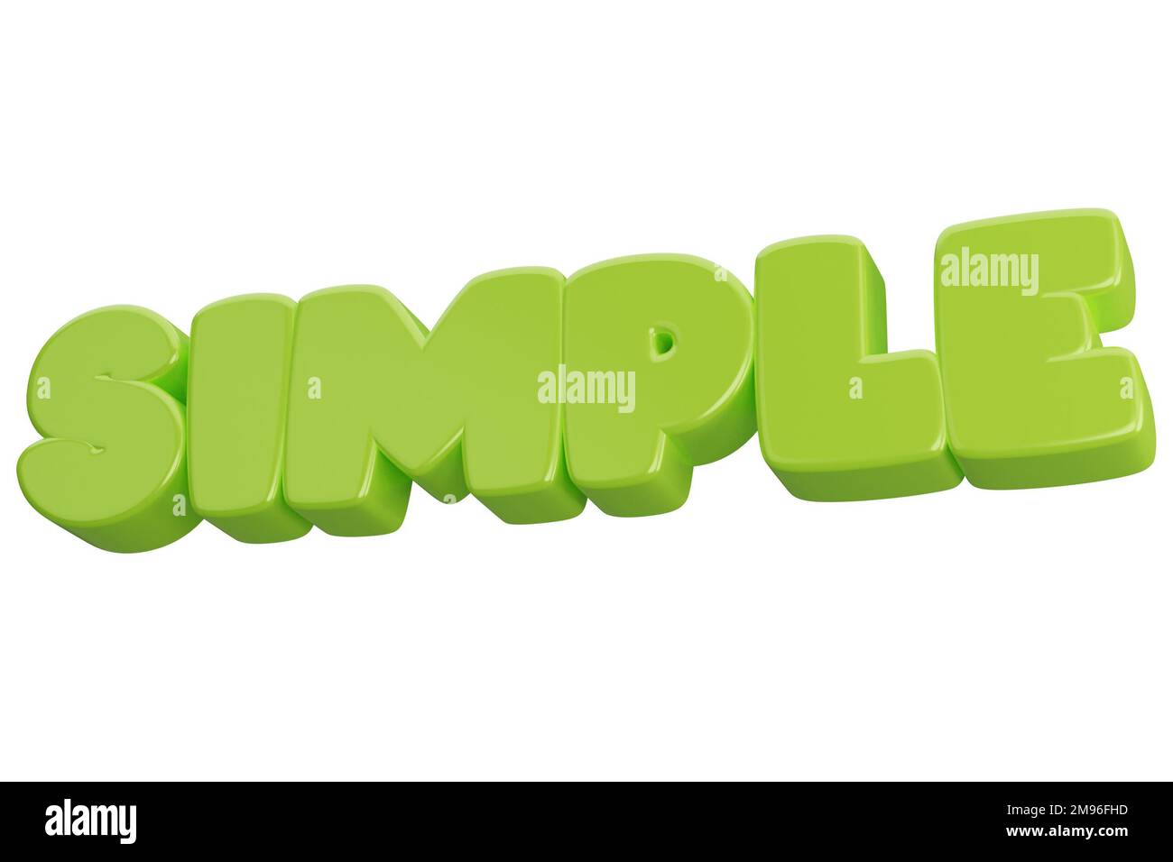 simple, 3d word text Stock Photo - Alamy