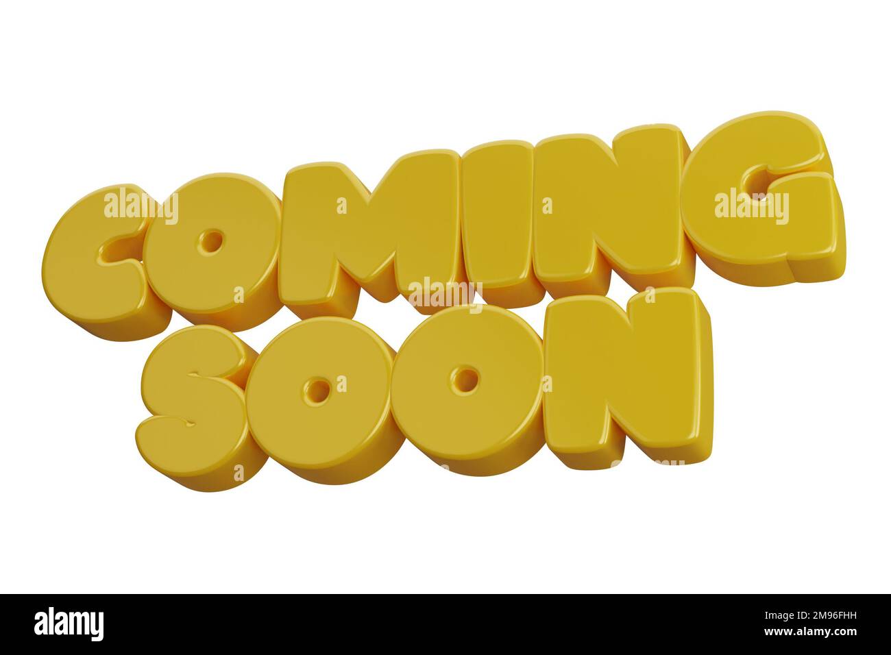coming soon 3d word text Stock Photo - Alamy