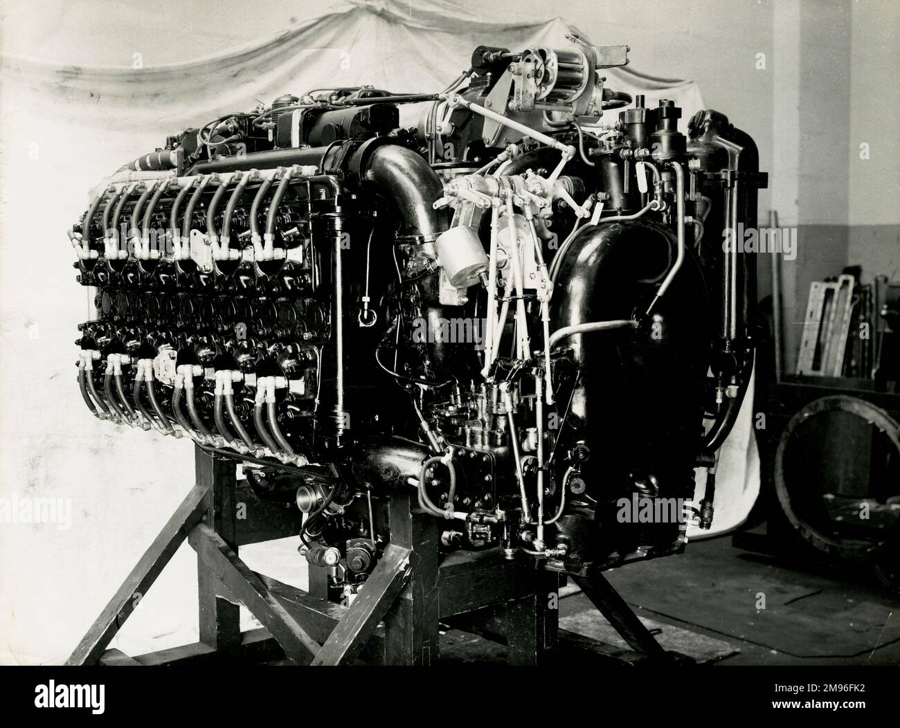 Rear equipment of the Sabre VII engine Stock Photo - Alamy
