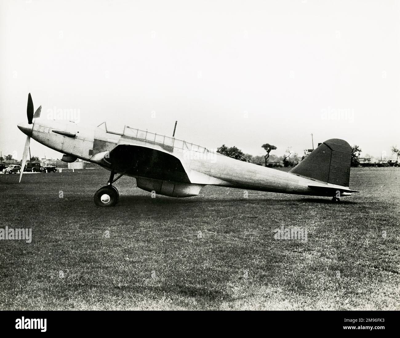 Fairey Battle, first flying testbed powered by a Sabre Series I engine ...