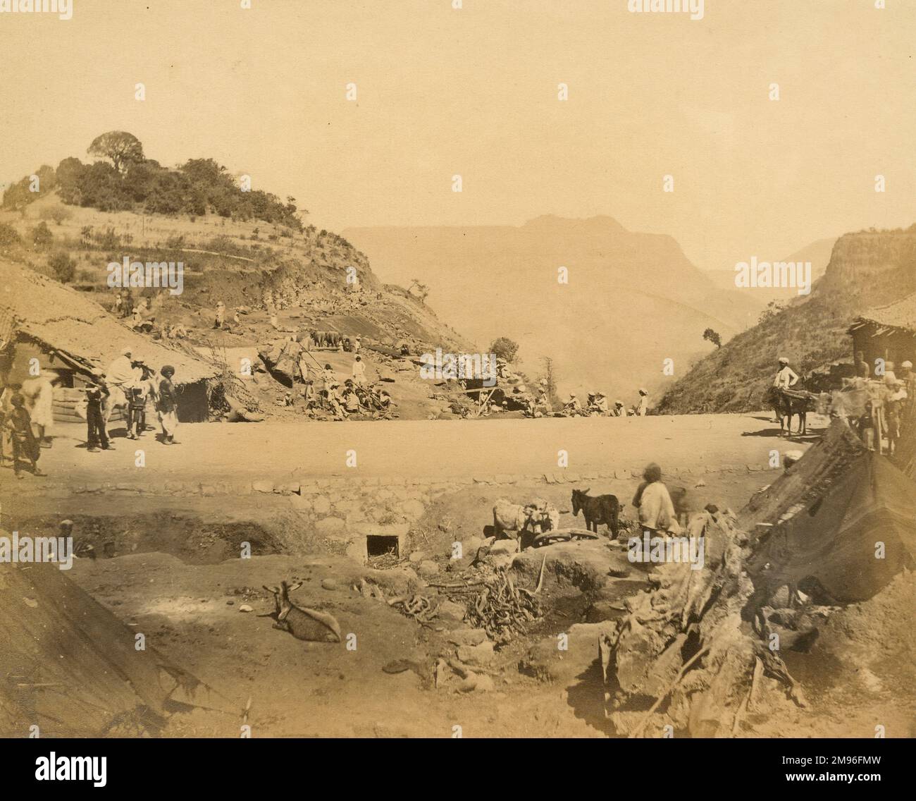 Khandalla from the Tank; railway cutting; Delmont and Elphinstone Point ...