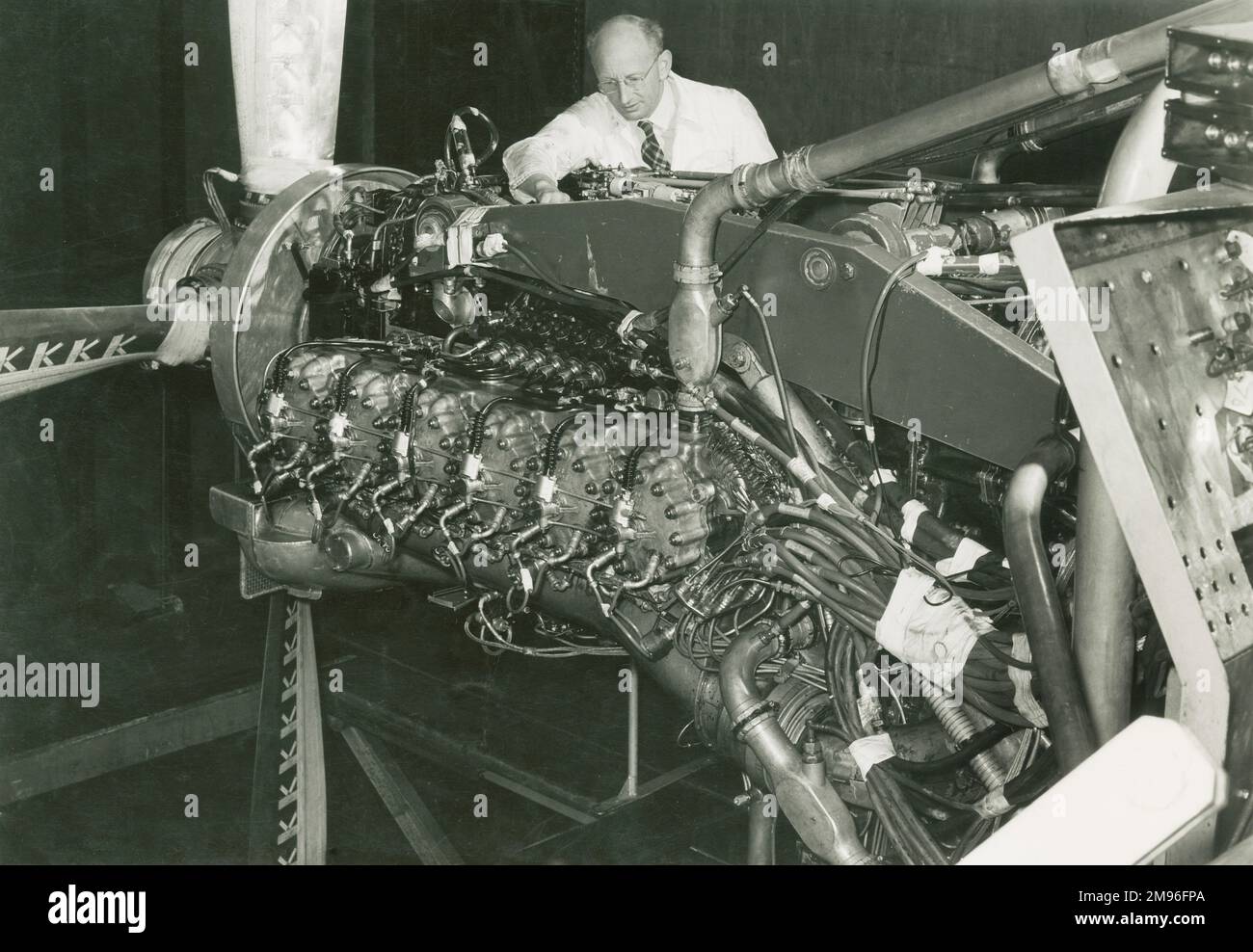 Coronation Road Test Tunnels a Nomad II engine is prepared for ...