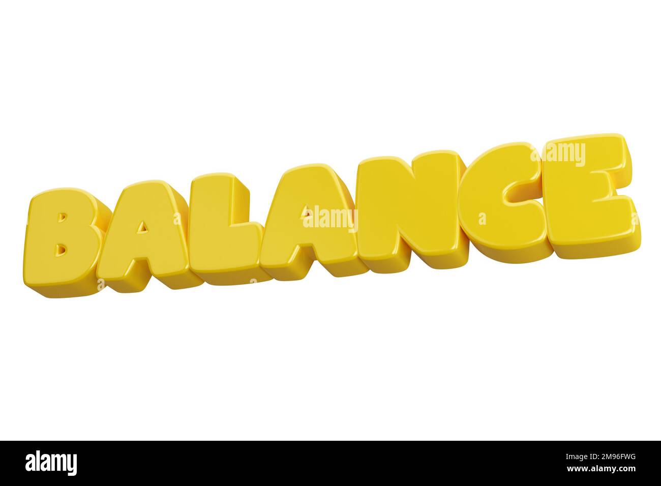 balance 3d word text Stock Photo - Alamy