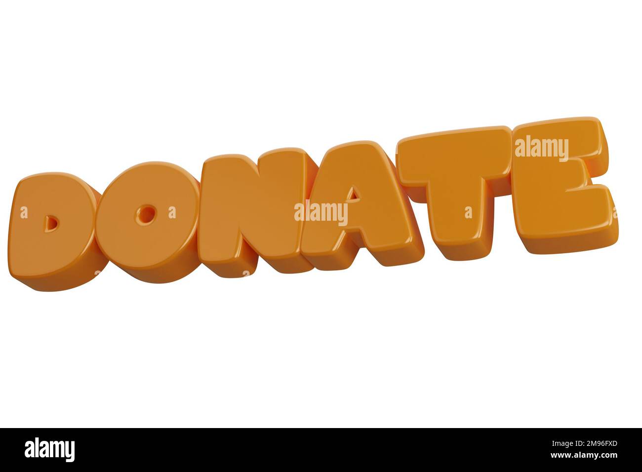 donate 3d word text Stock Photo - Alamy