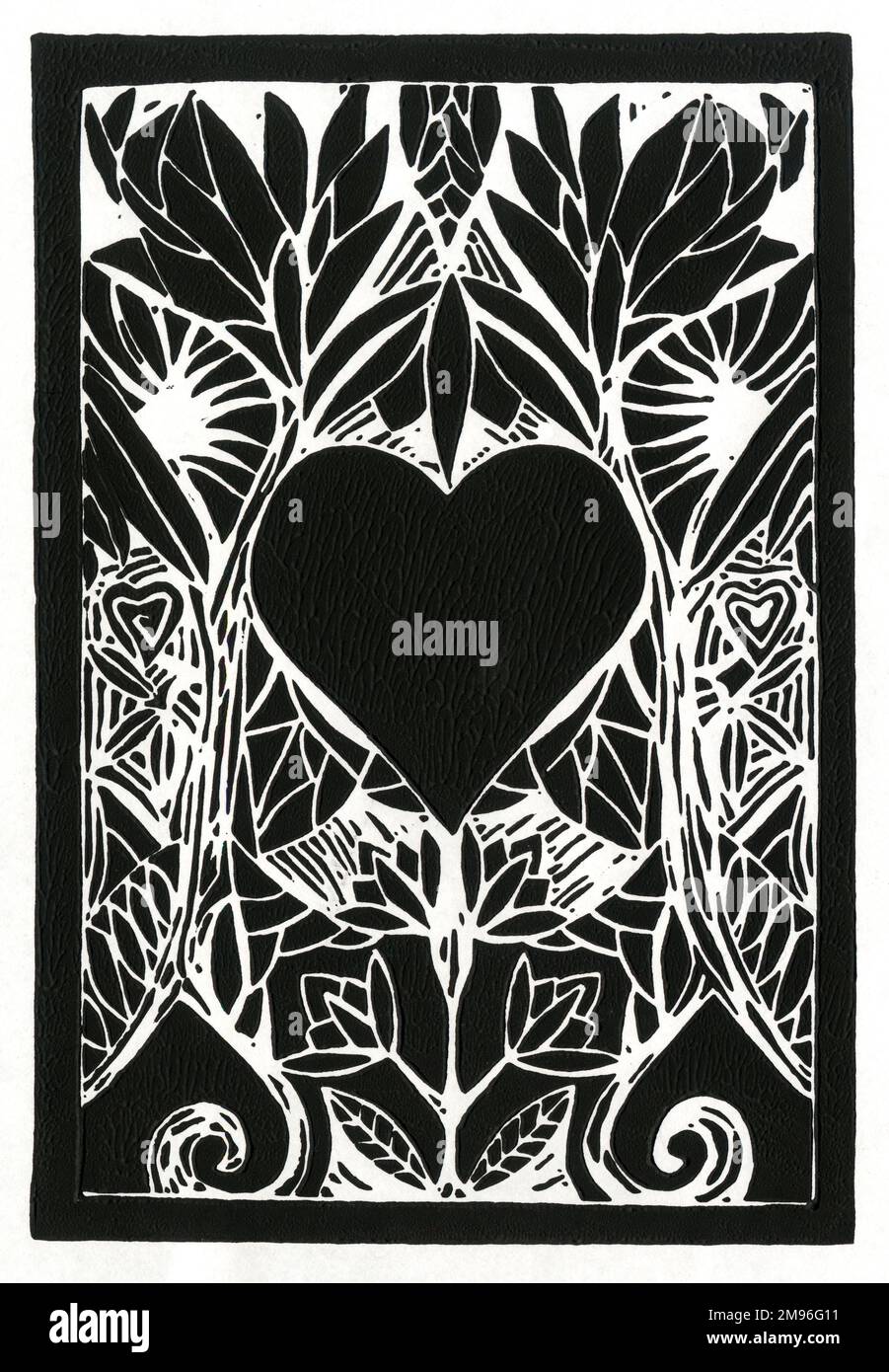 Linocut design hi-res stock photography and images - Alamy