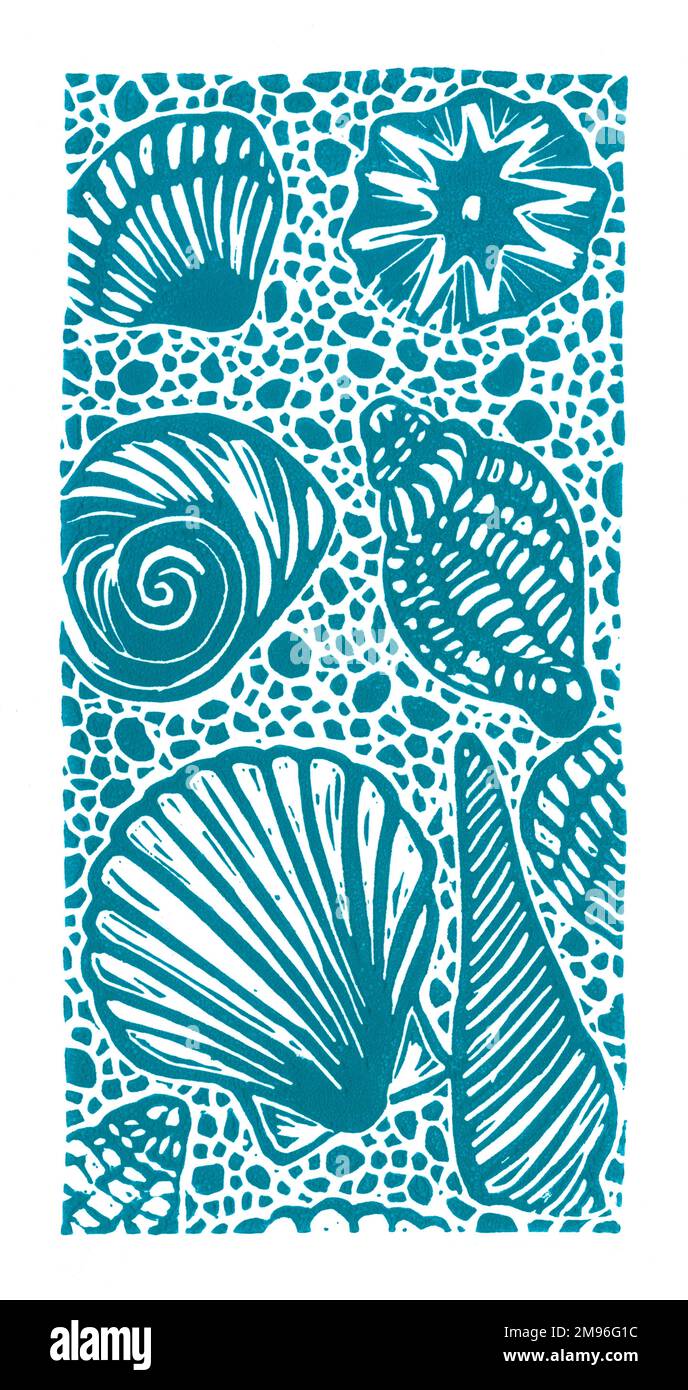 Lino print sea hi-res stock photography and images - Alamy